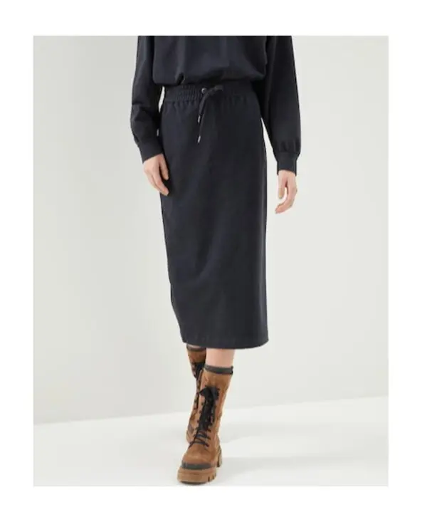 Brunello Cucinelli Drawstring Midi Skirt