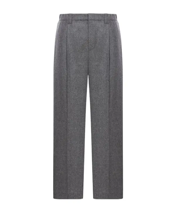Brunello Cucinelli Pressed Crease Tapered Leg Trousers - Gray