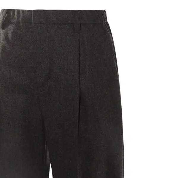 Brunello Cucinelli Pressed Crease Tapered Leg Trousers - Gray