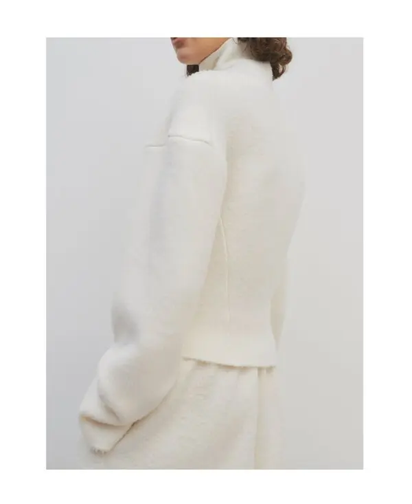 THE ROW High-neck Knitted Jumper With Asymmetrical Detail