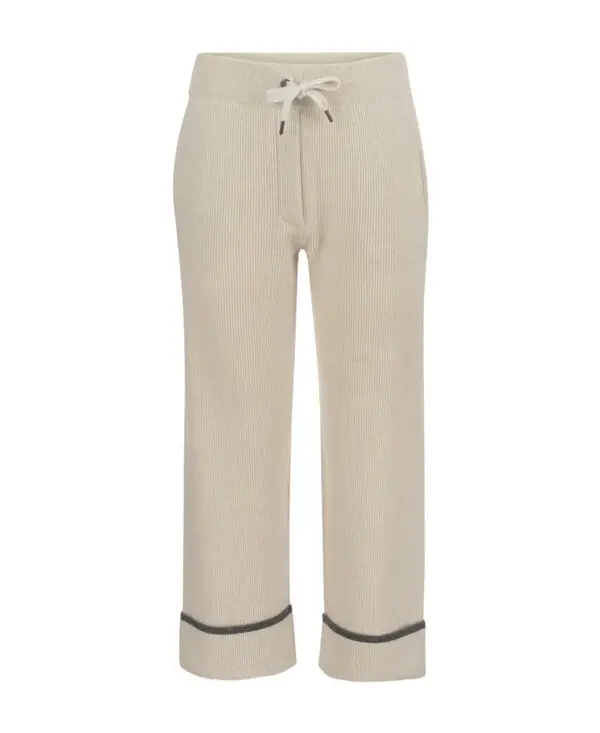 Brunello Cucinelli Cashmere Wide-leg Track Pants