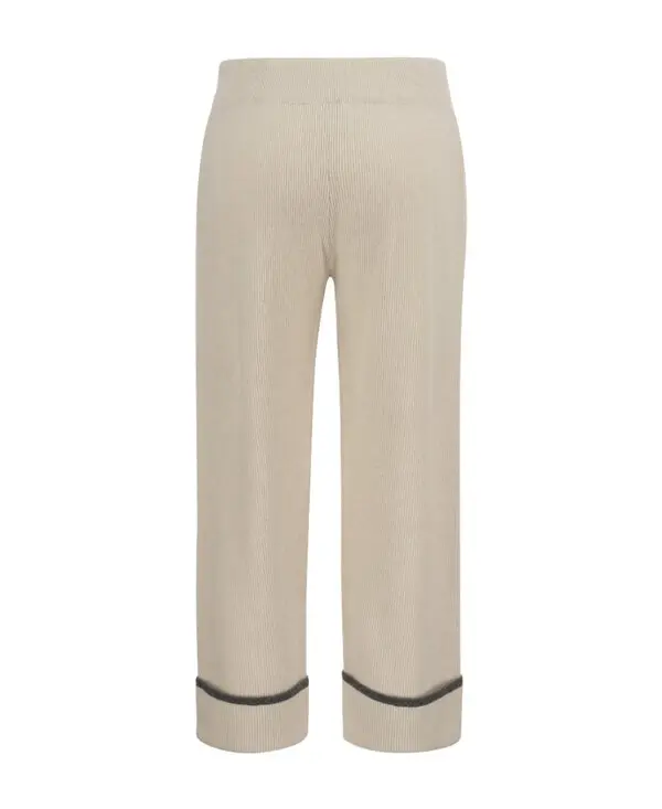 Brunello Cucinelli Cashmere Wide-leg Track Pants