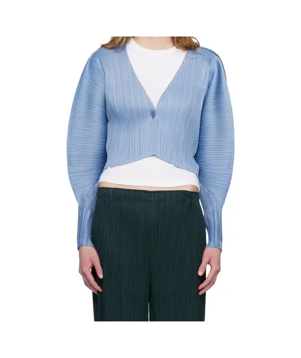 PLEATS PLEASE BY ISSEY MIYAKE Puffy V-neck Top