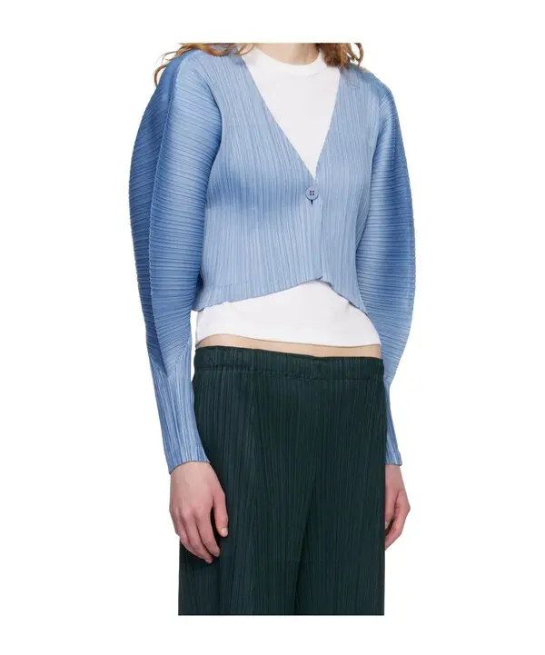 PLEATS PLEASE BY ISSEY MIYAKE Puffy V-neck Top