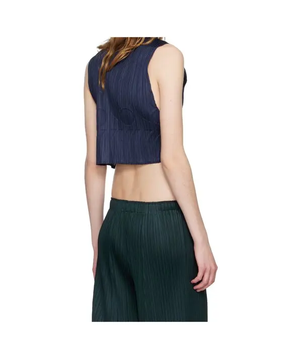 PLEATS PLEASE BY ISSEY MIYAKE Sleeveless Cropped Vest