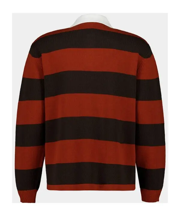BODE Striped Polo Knit Sweater