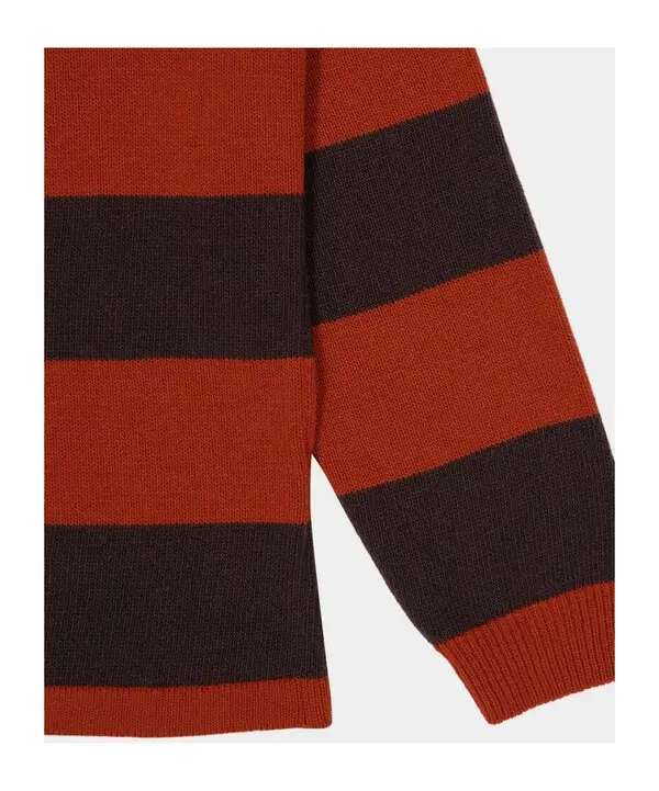 BODE Striped Polo Knit Sweater
