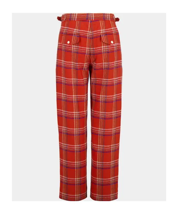 BODE Plaid Wool Trousers