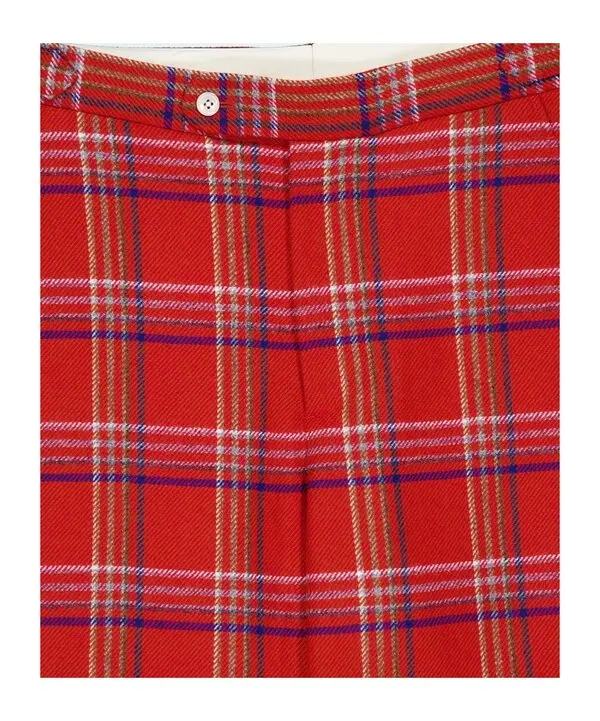 BODE Plaid Wool Trousers