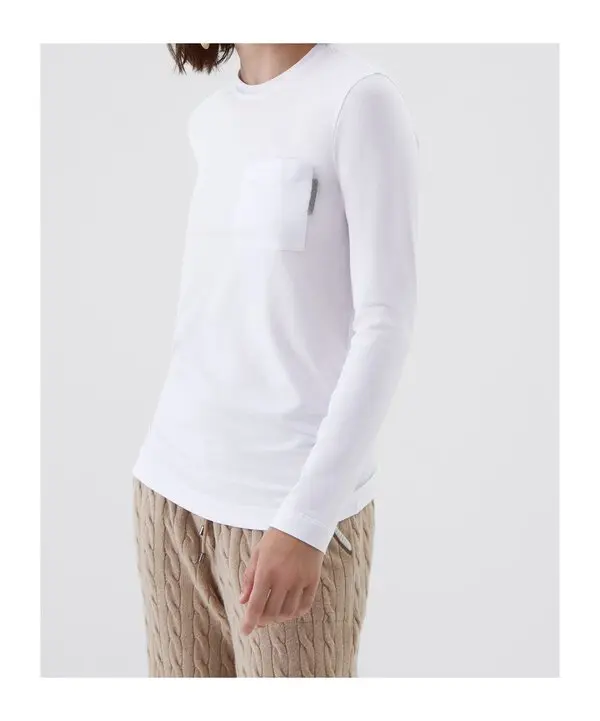 Brunello Cucinelli Long-sleeved Jersey T-shirt