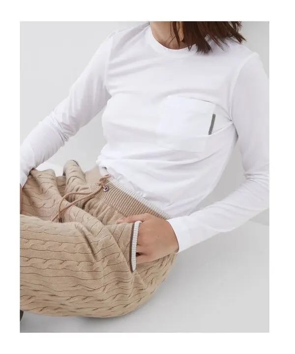 Brunello Cucinelli Long-sleeved Jersey T-shirt