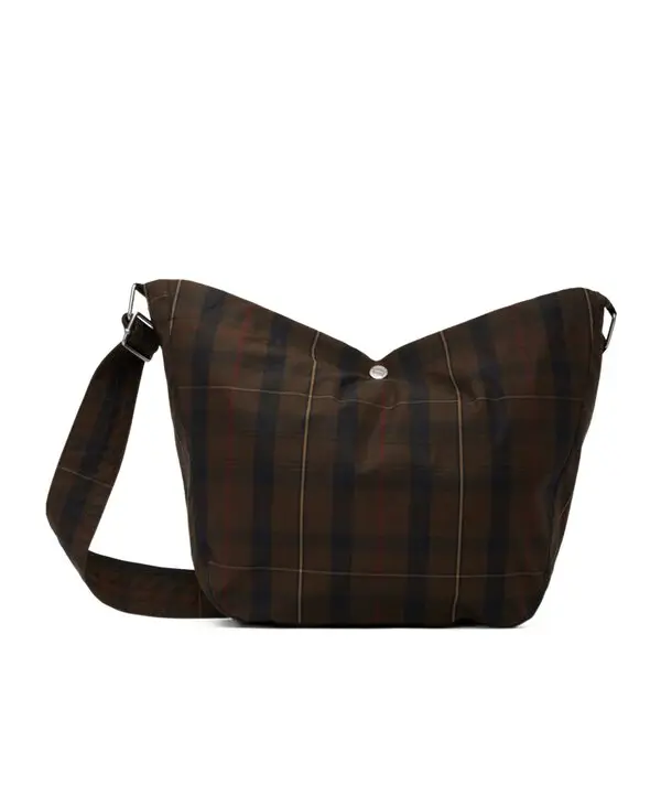 A.p.c. Journal Plaid Shoulder Bag - Black