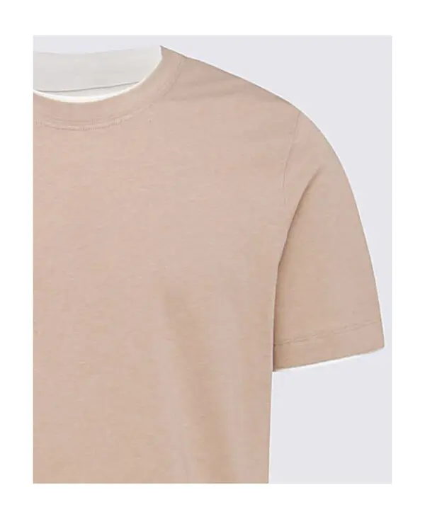 Brunello Cucinelli Contrast-trim Cotton T-shirt