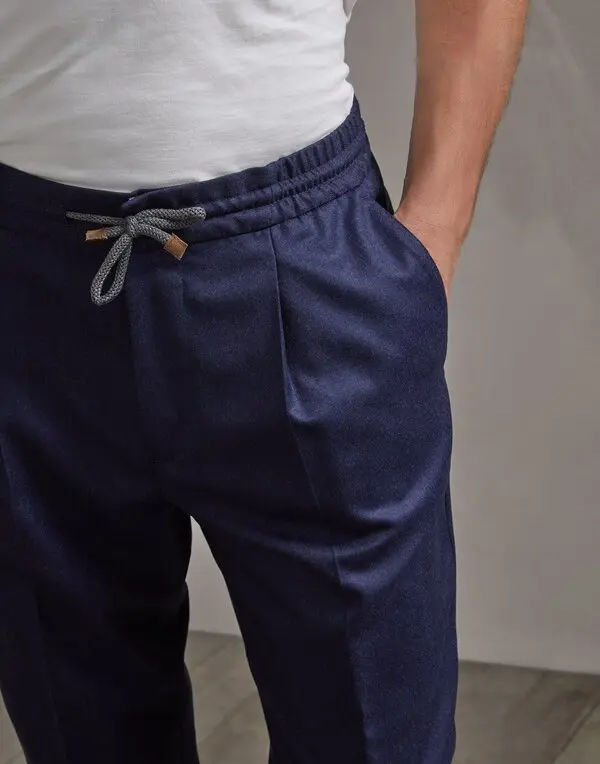 Brunello Cucinelli Cropped Drawstring Trousers