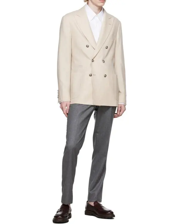 Brunello Cucinelli Cropped Straight Leg Trousers
