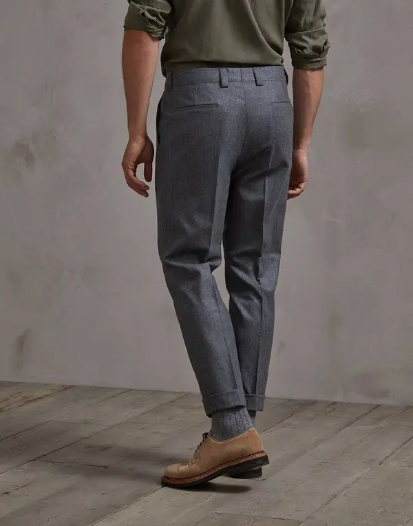 Brunello Cucinelli Cropped Straight Leg Trousers