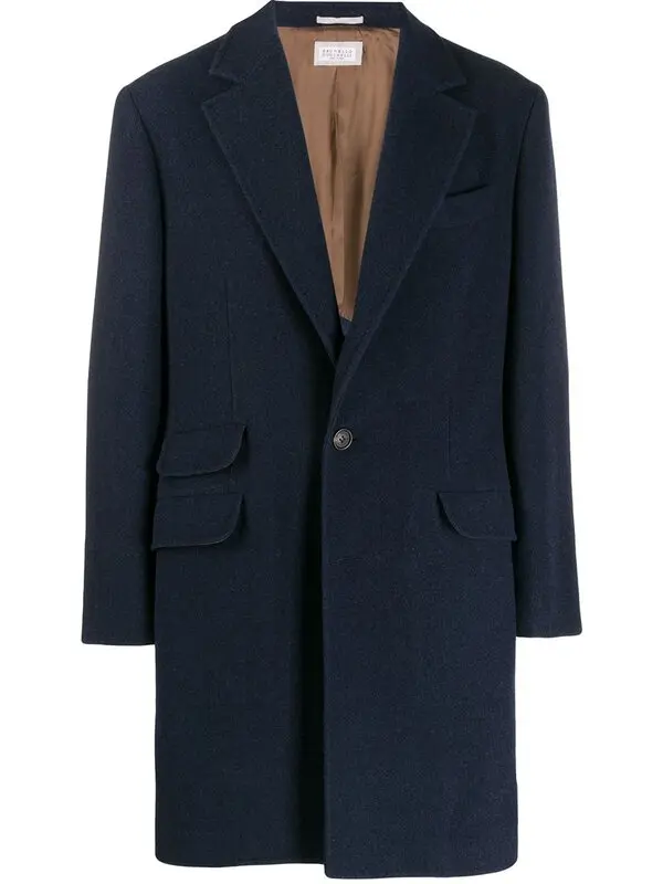 Brunello Cucinelli Single-breasted Long-sleeved Coat