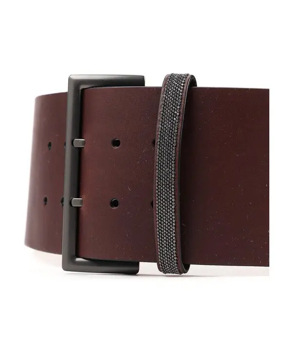 Brunello Cucinelli Wide Buckle Belt