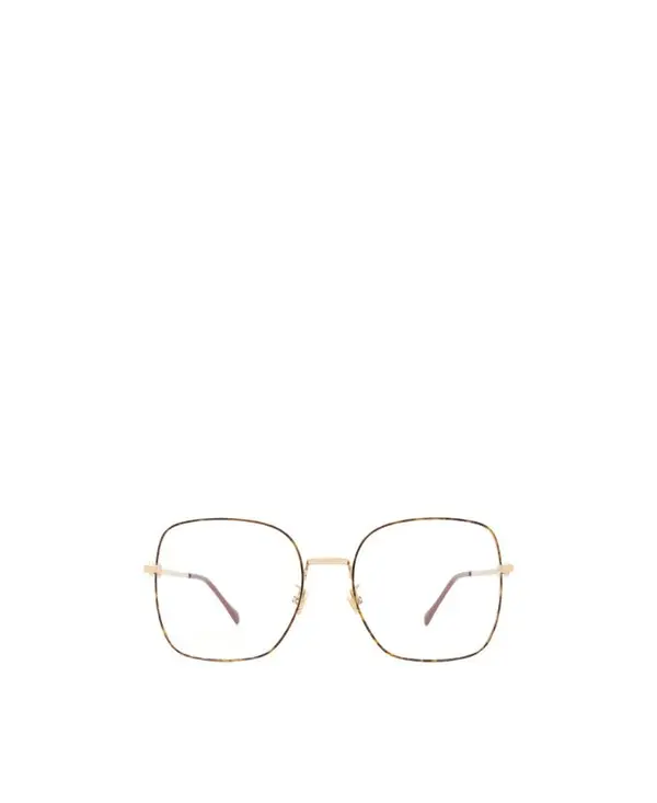 Gucci Oversized Square Glasses - Havana/gold