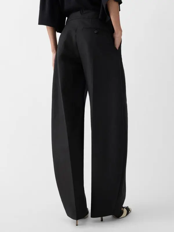 Jacquemus Ovalo Palazzo Pants - Black