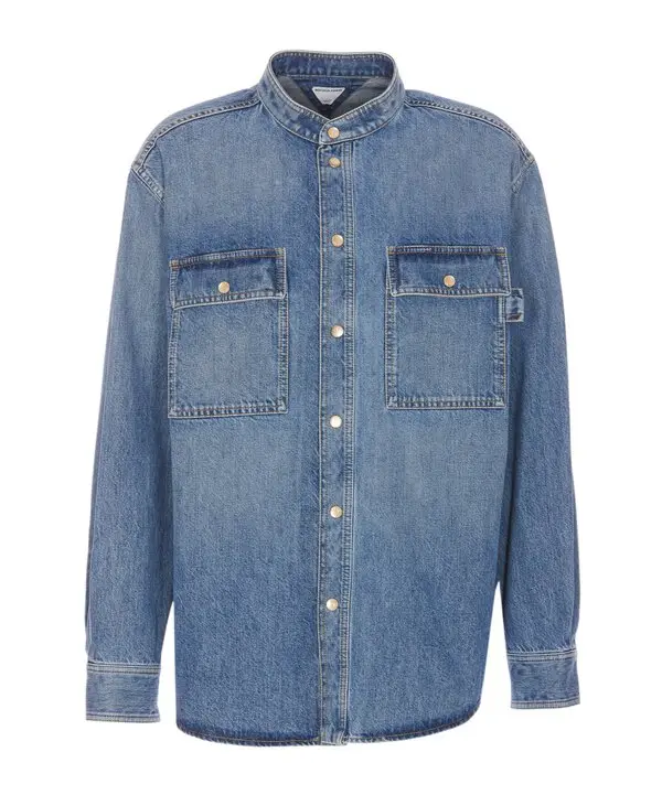Bottega Veneta Regular Fit Denim Shirt