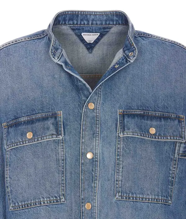 Bottega Veneta Regular Fit Denim Shirt