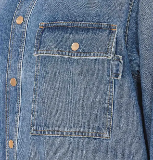 Bottega Veneta Regular Fit Denim Shirt