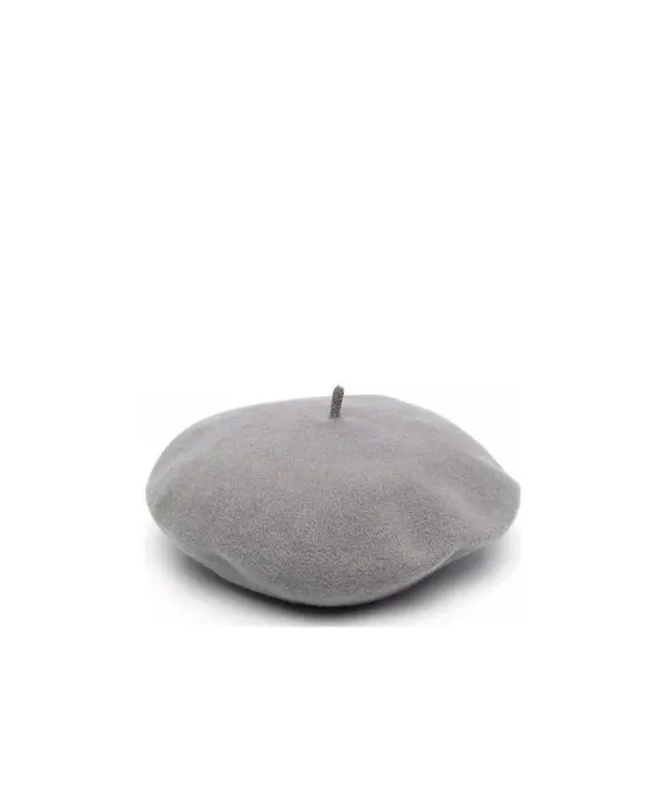 Brunello Cucinelli Monili Chain Slip-on Beret