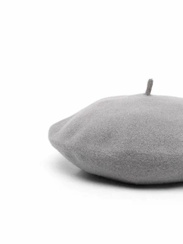 Brunello Cucinelli Monili Chain Slip-on Beret