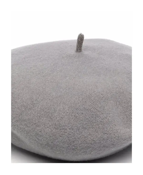 Brunello Cucinelli Monili Chain Slip-on Beret