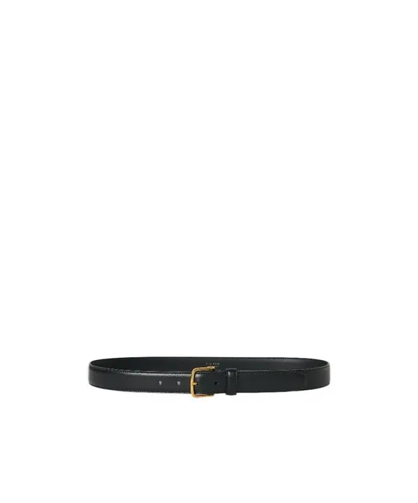THE ROW Classic Leather Belt - Black