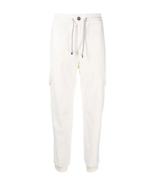 Brunello Cucinelli Drawstring Cargo Cotton Joggers