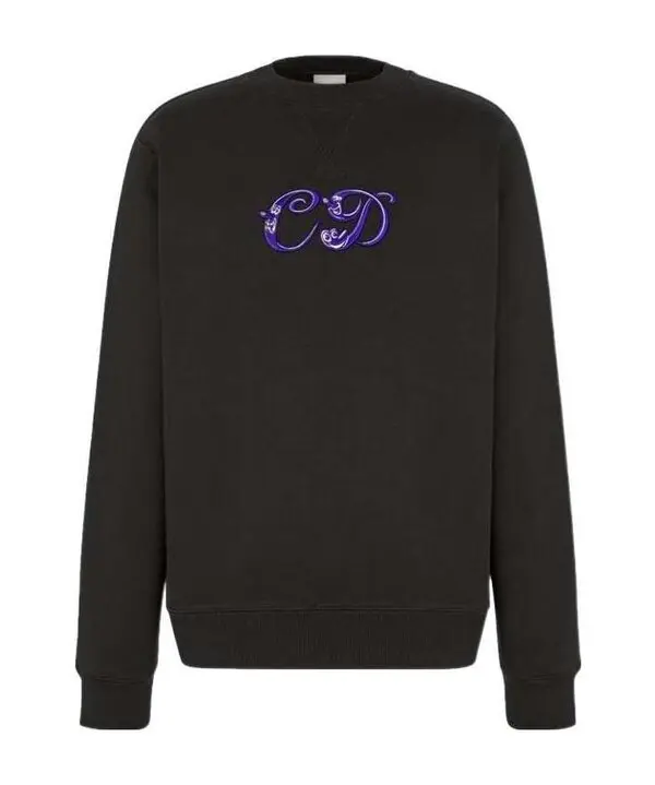 Dior Logo Embroidered Crewneck Sweater