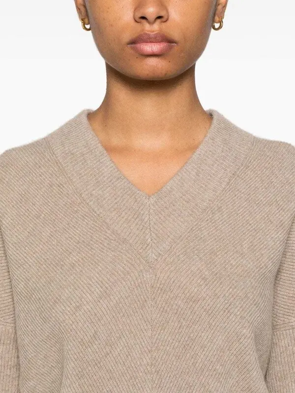 Brunello Cucinelli V-neck Knitted Maxi Dress