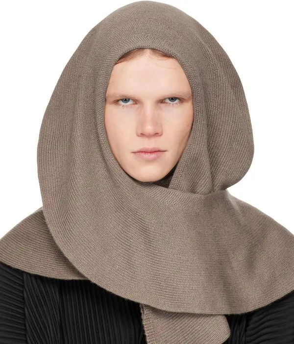 Issey Miyake Knitted Scarf - Gray