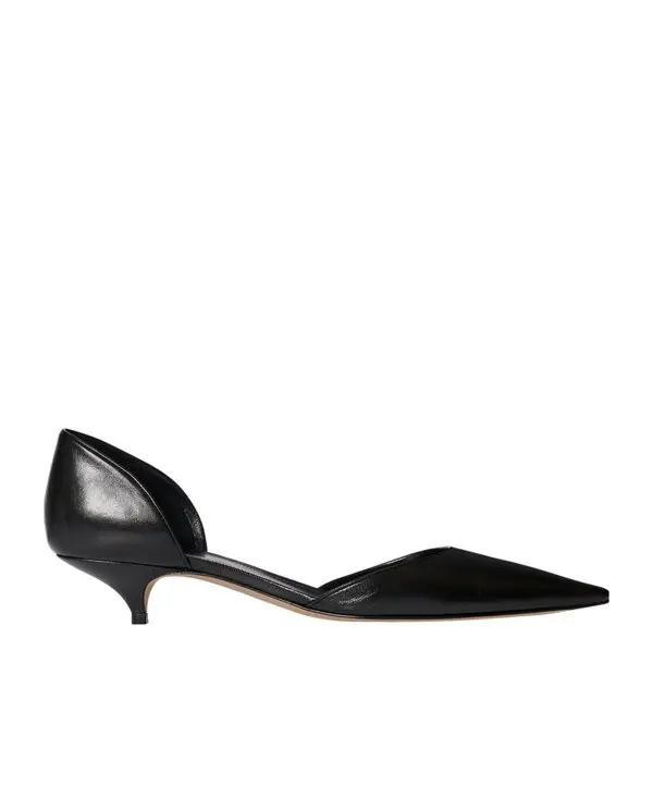 THE ROW Liisa Kitten Heel Pumps - Black