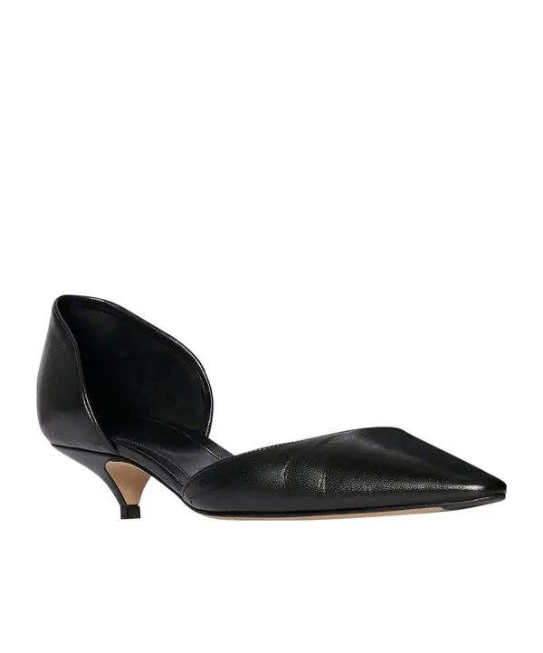 THE ROW Liisa Kitten Heel Pumps - Black