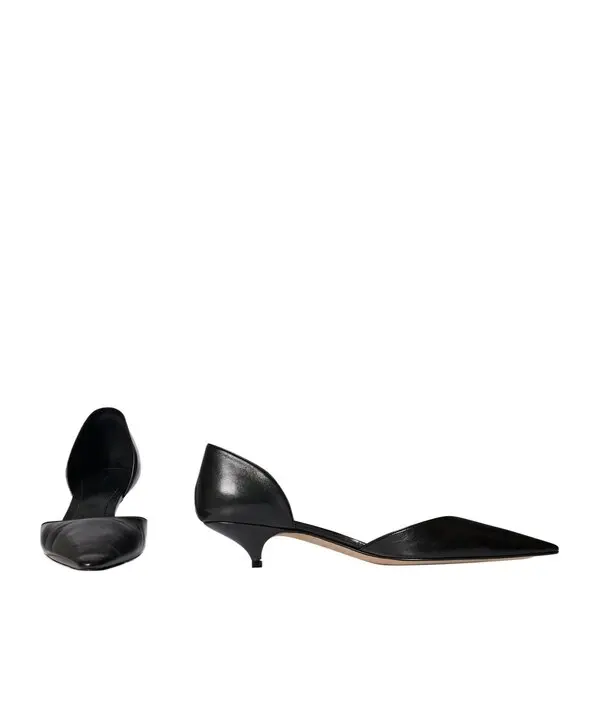 THE ROW Liisa Kitten Heel Pumps - Black