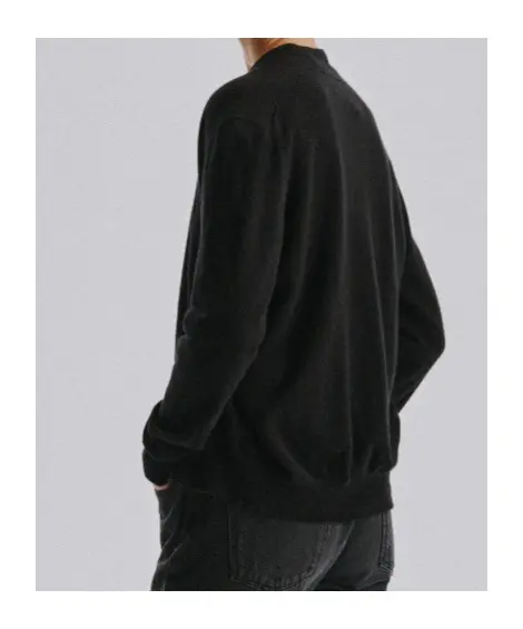 THE ROW Otie V-neck Button-up Cardigan - Black