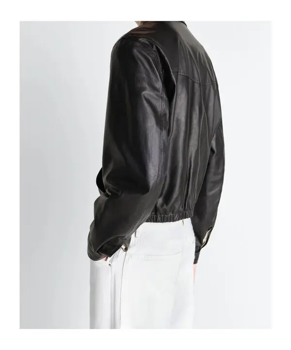 LEMAIRE Zip-up Leather Jacket
