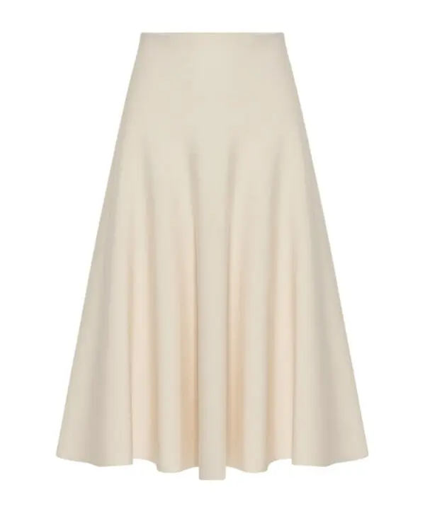 THE ROW Harley Midi Skirt - Beige