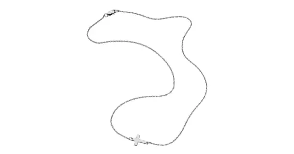 Jennifer Zeuner Jewelry Theresa Sterling Silver Cross Necklace - One-color