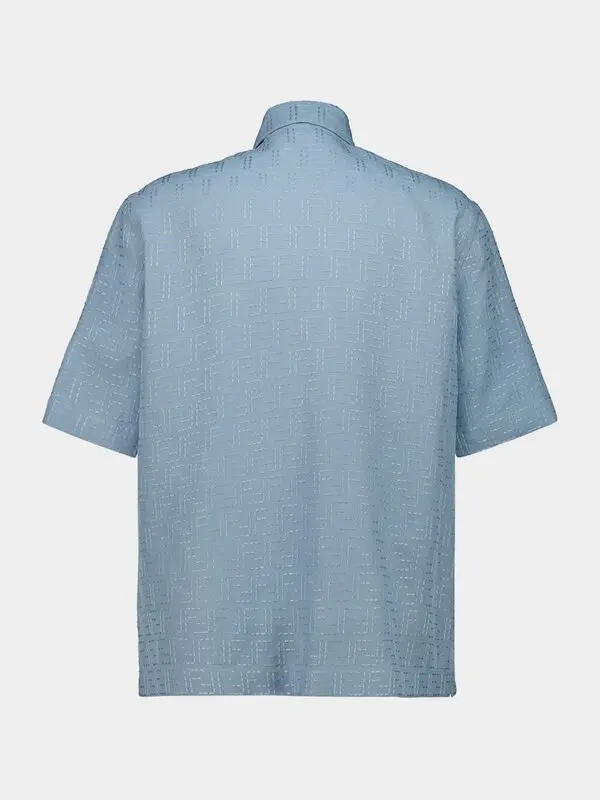 Fendi Light Ff Jacquard Shirt - Blue