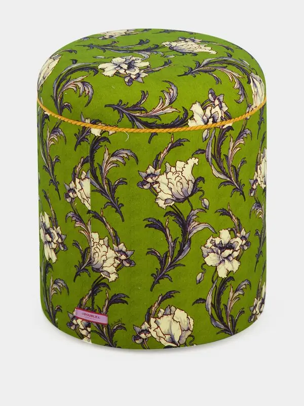 La DoubleJ Baba' Pouf In Nymph Bloom Fiesole