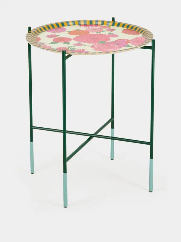 La DoubleJ Metal Foldable Tray Stand - Green