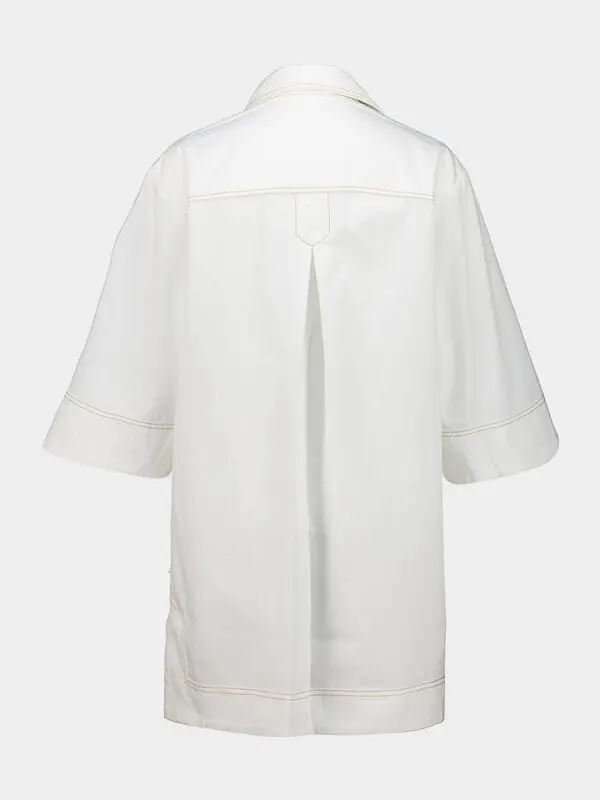 Zimmermann Vintage Cream Roselight Denim Dress