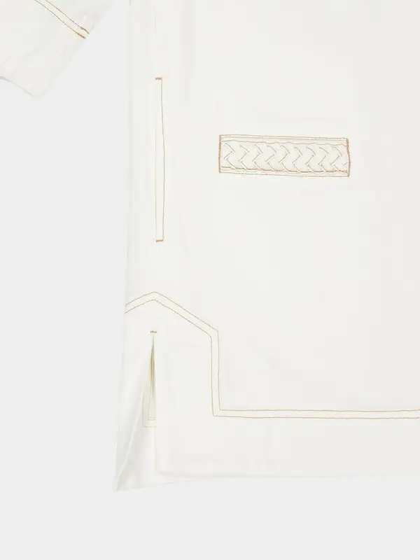 Zimmermann Vintage Cream Roselight Denim Dress