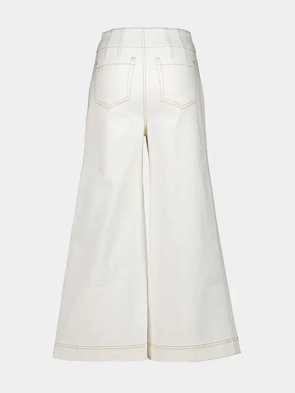 Zimmermann Roselight Cropped Flare Jeans
