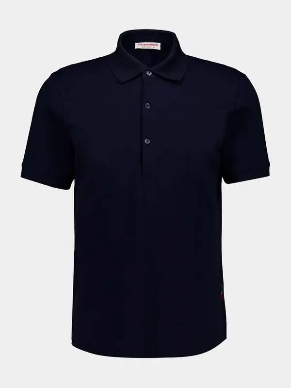 Orlebar Brown Night Iris Bruno Pique Polo