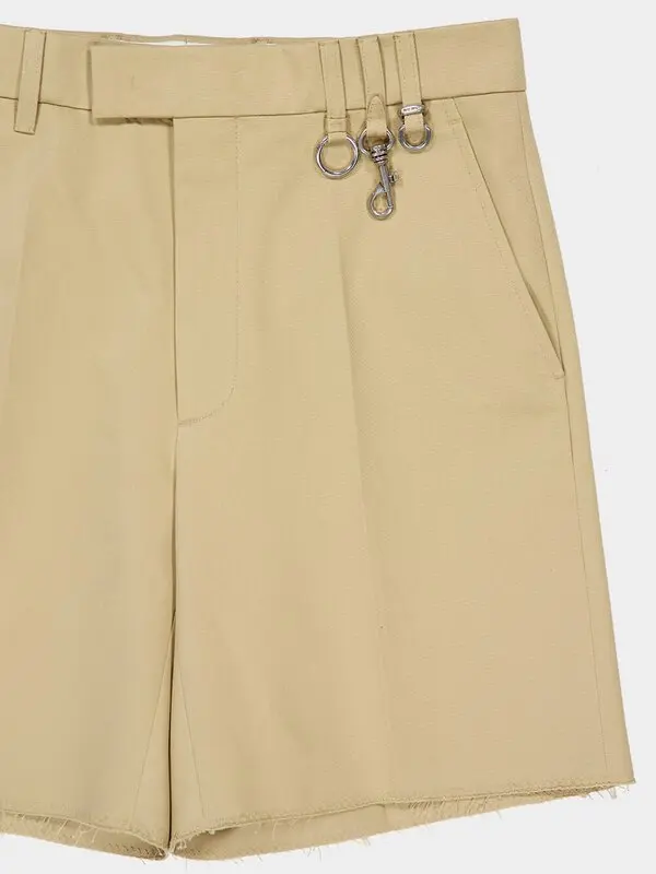 Miu Miu Corda Decorated Cotton Shorts